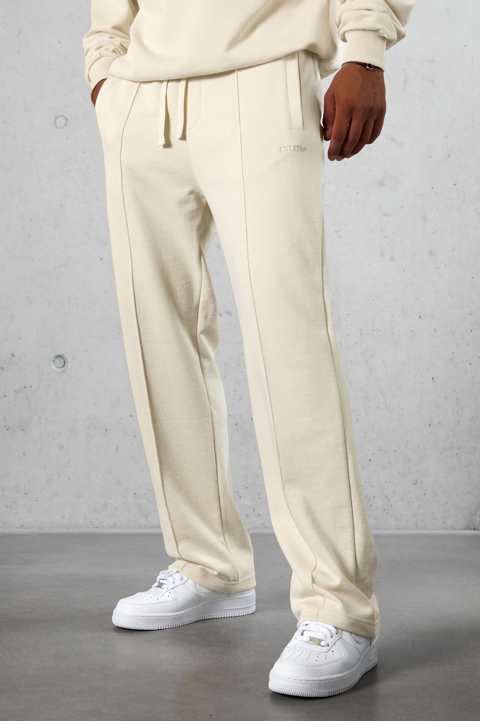 ESTEEM Sweatpants Herren Loose Beige – ESTEEM Clothing